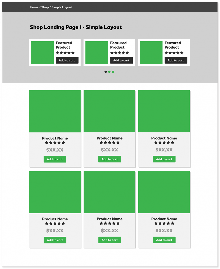 Shop – Simple Layout – WDS Theme Demo