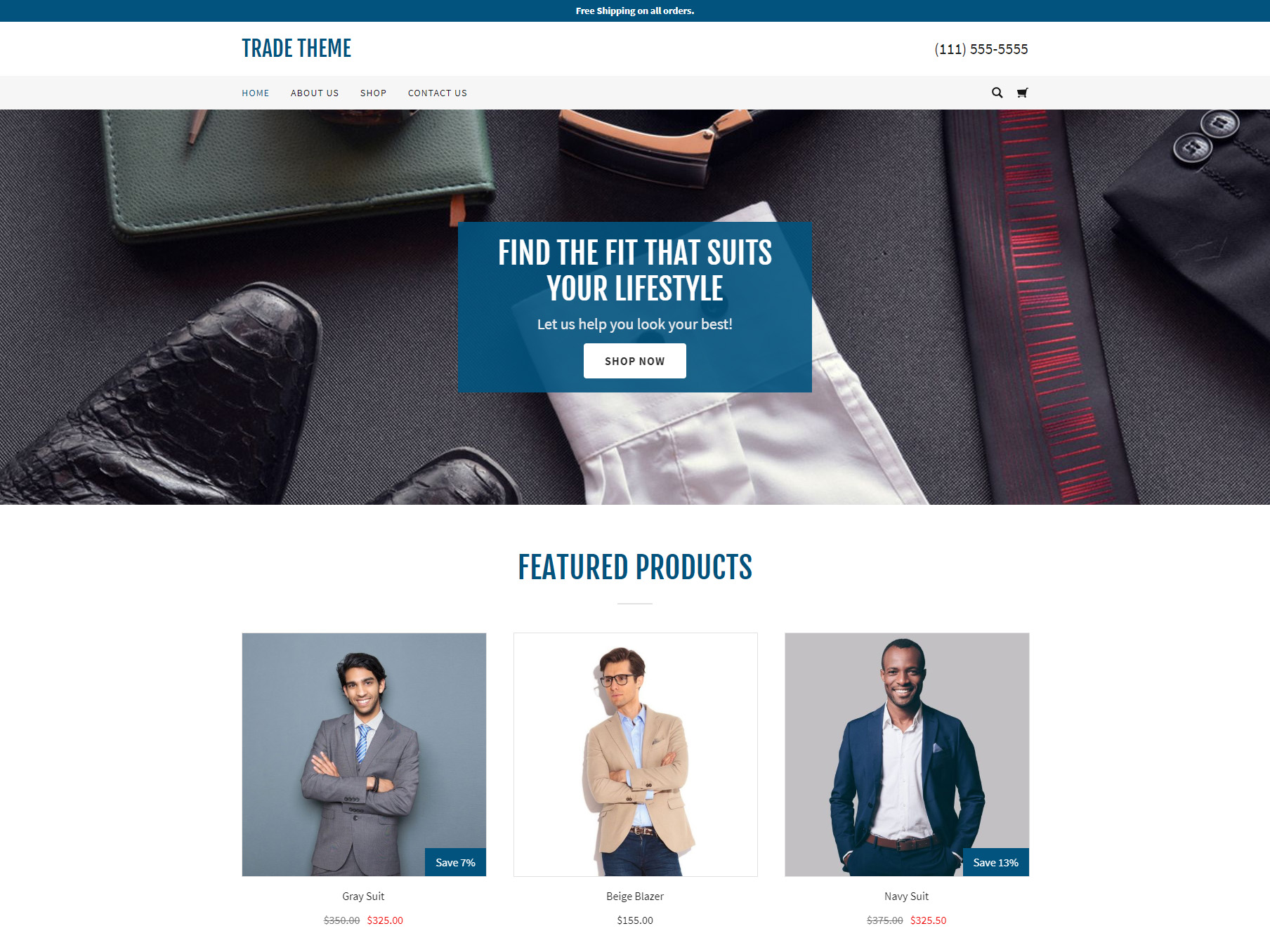 Center – WDS Theme Demo
